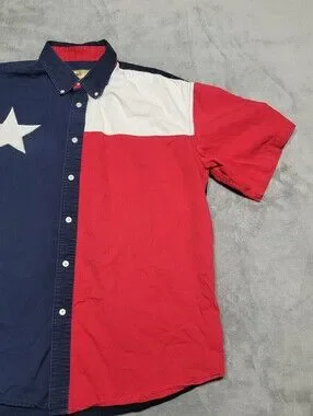 Sun River | Shirts | Vintage Sun River Clothing Texas Flag Red White ...